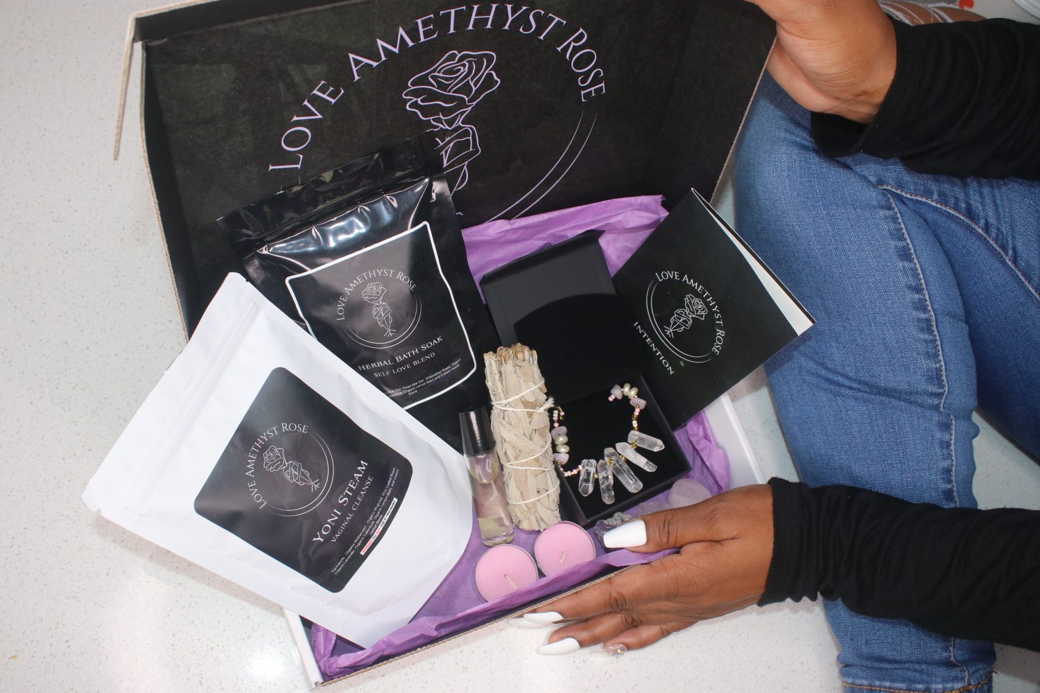 Self Love Box v1 – Amethyst Rose